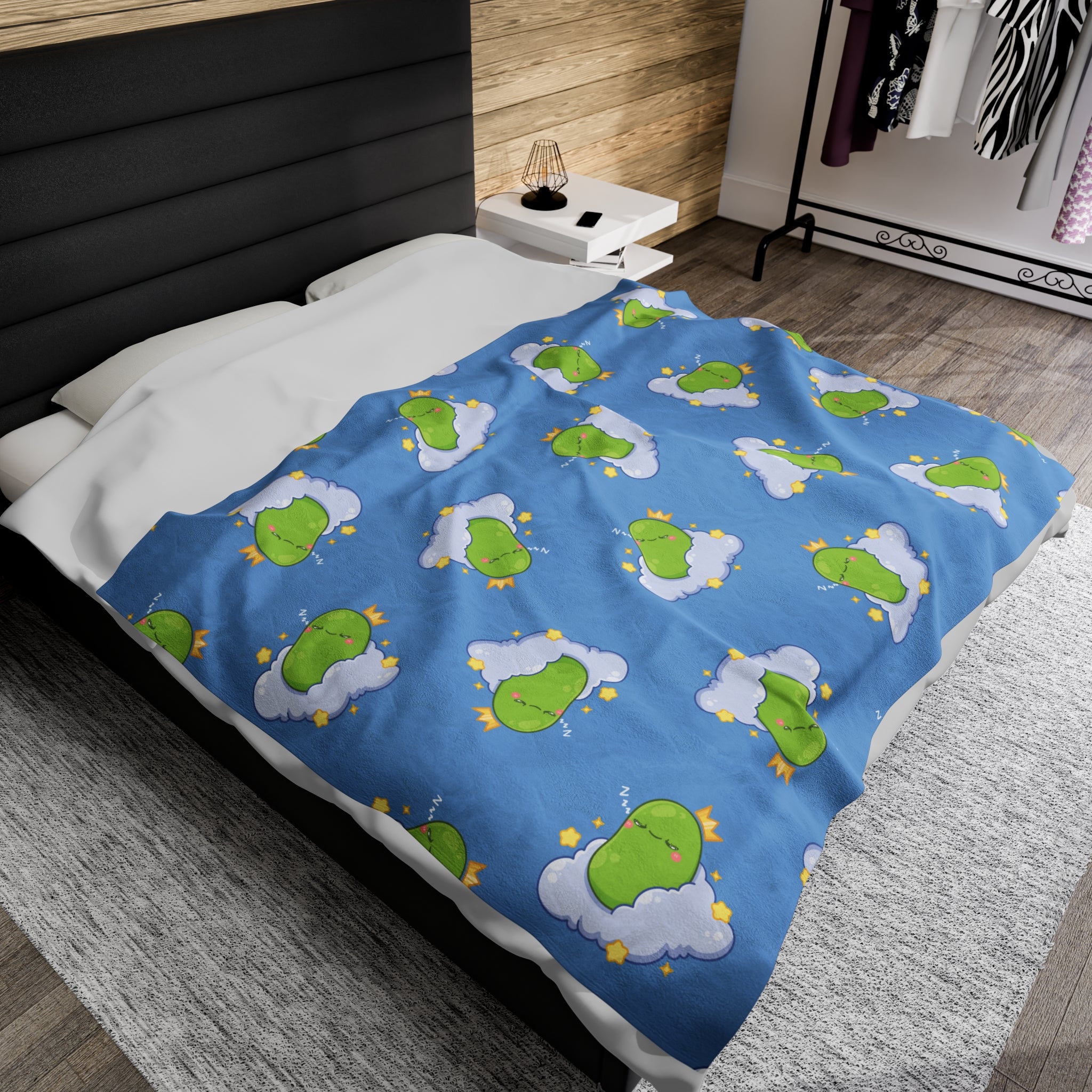 Sleepy Bean AOP Plush Blanket – Sleepy Beans Boutique